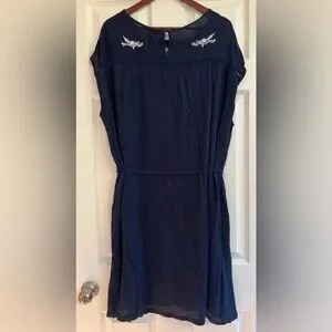 Dex | Dresses | Dex Plus Size 2x Navy Dress Lining Beach Cover Up With ...